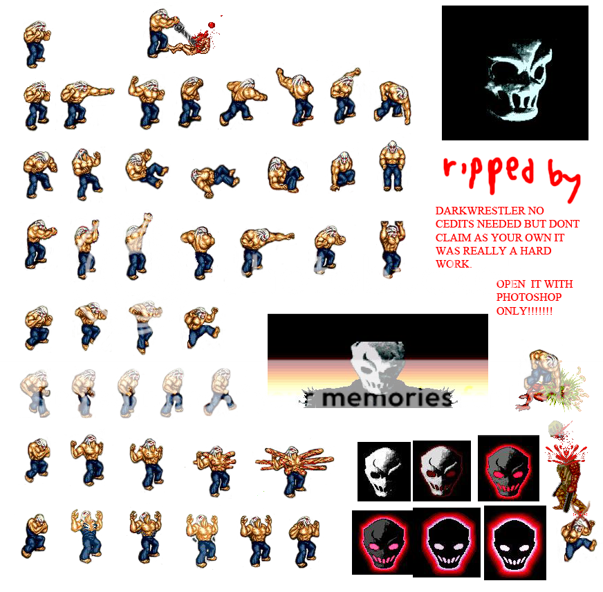 SPLATTERHOUSE 3 RICK MORTH SPRITE Photo by johnego | Photobucket